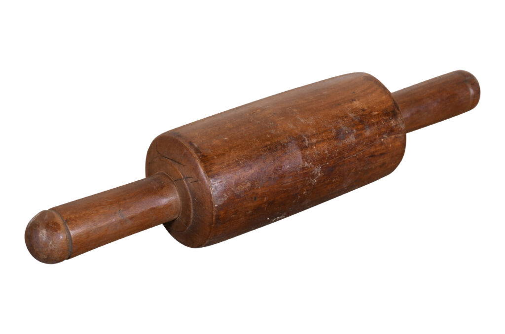 Antique Teak Wood Heavyweight Indian Rolling Pin - Jardinopia Ltd