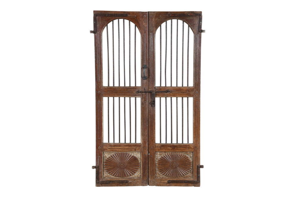Antique Indian Teak Wood Jali Shutter Doors – Jardinopia Ltd