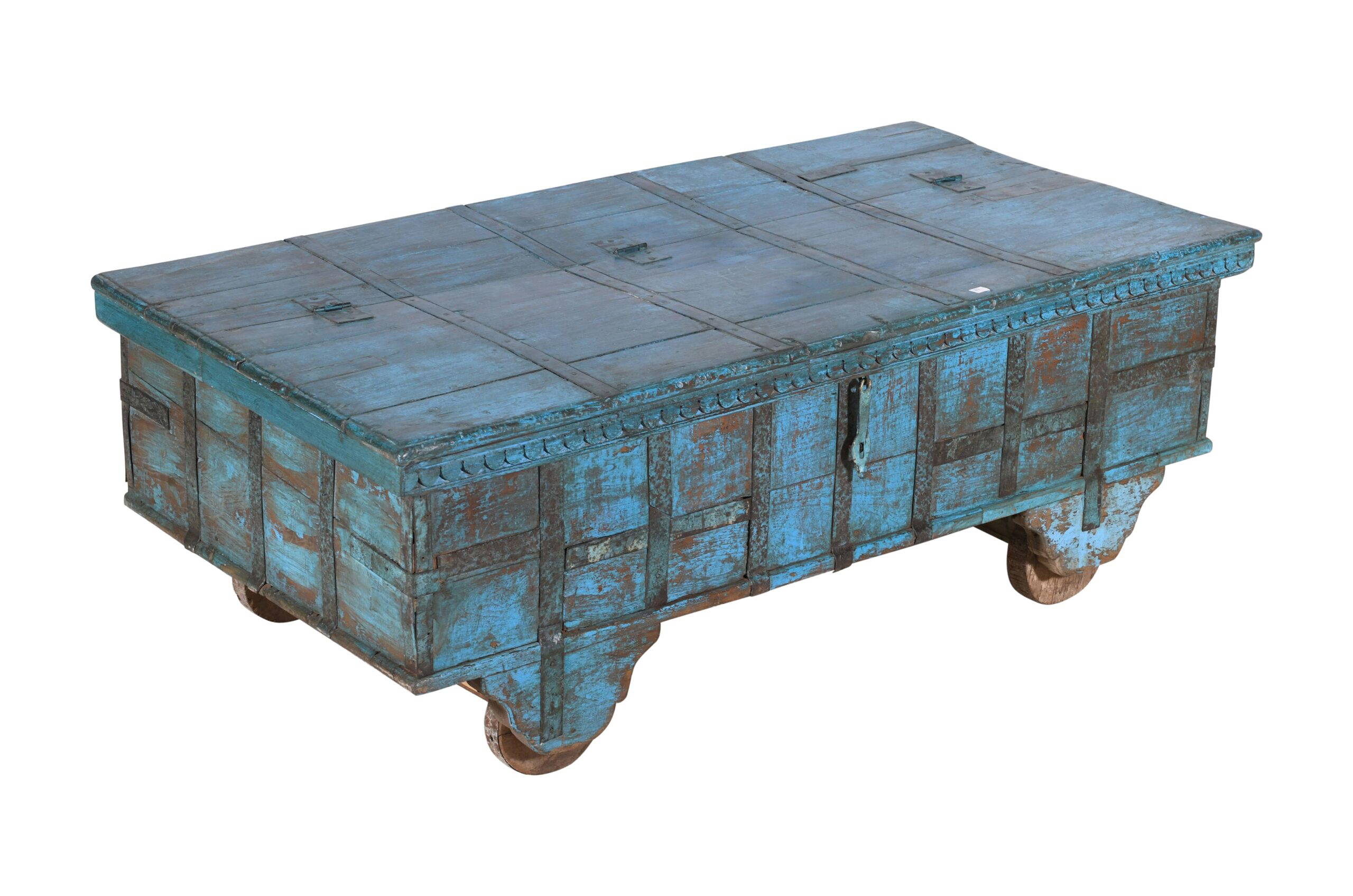 Antique Indian Teak Wood Surti Coffee Table Chest – Jardinopia Ltd