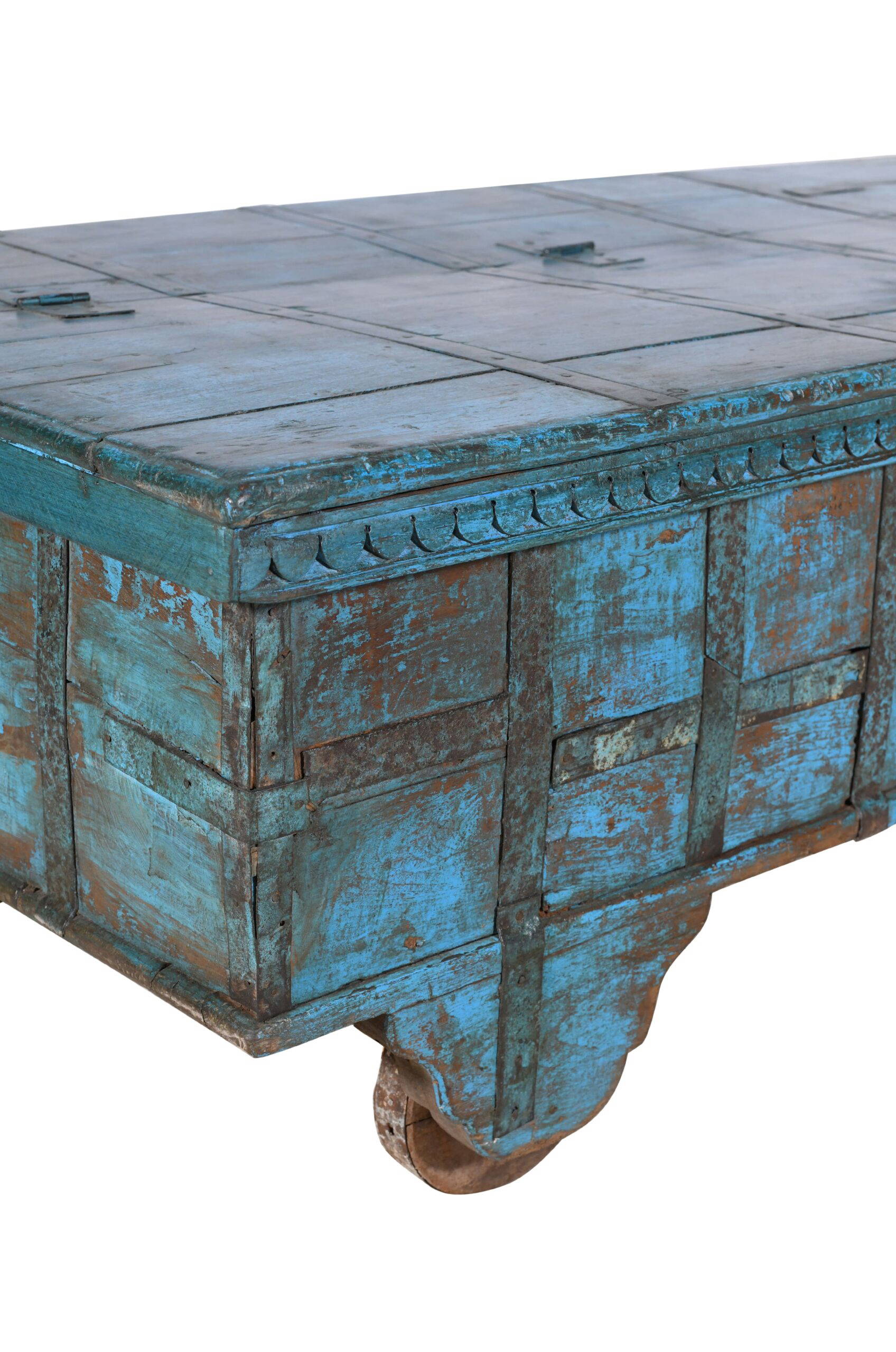 Antique Indian Teak Wood Surti Coffee Table Chest – Jardinopia Ltd